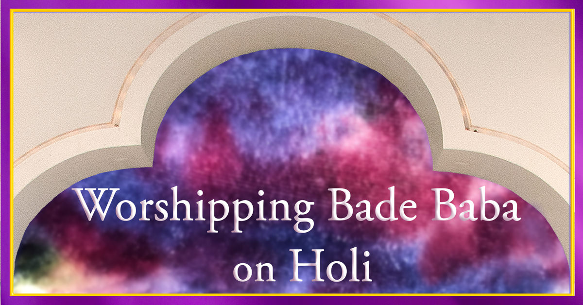 Worshipping Bade Baba on Holi